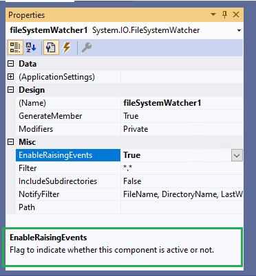 FileSystemWatcher is missing Description Attribute · Issue #39875 · dotnet/runtime · GitHub