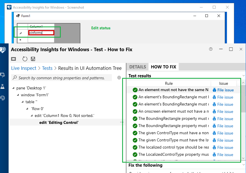 [Accessibility] An element of the given ControlType must support the Text pattern when the ...