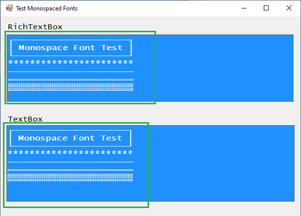 RichTextBox Monospace Font Rendering is Broken · Issue #4260 · dotnet/winforms · GitHub