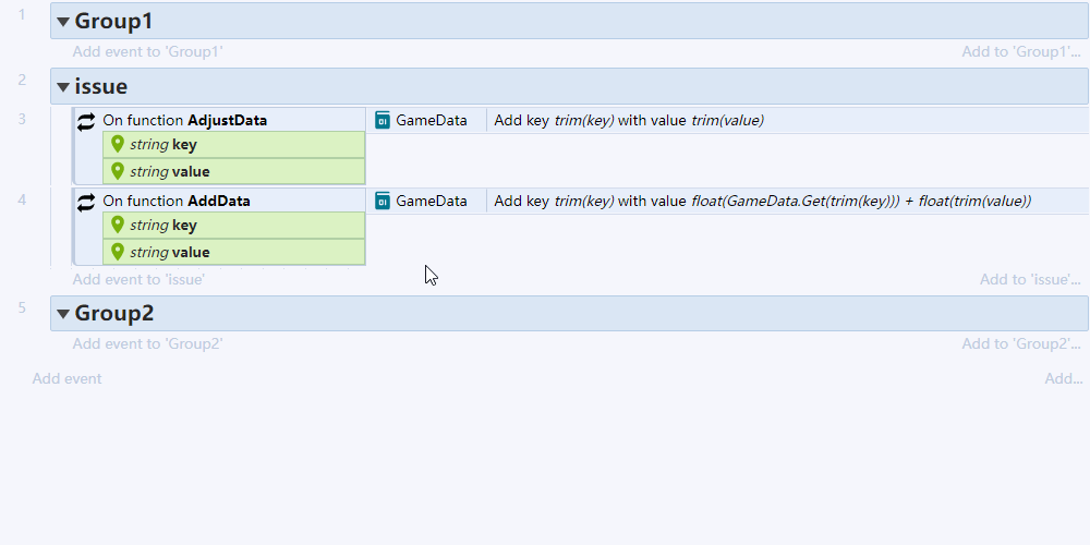 If functions with the same parameter name are placed in a group they cannot drag · Issue #5803 ...