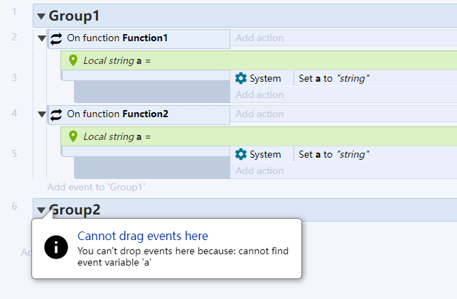 If functions with the same parameter name are placed in a group they cannot drag · Issue #5803 ...