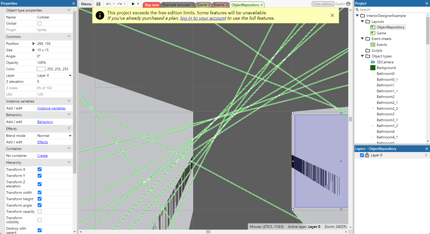 Editor Show Hierarchy: display exception When Zoom exceeds 1000% · Issue #7404 · Scirra ...