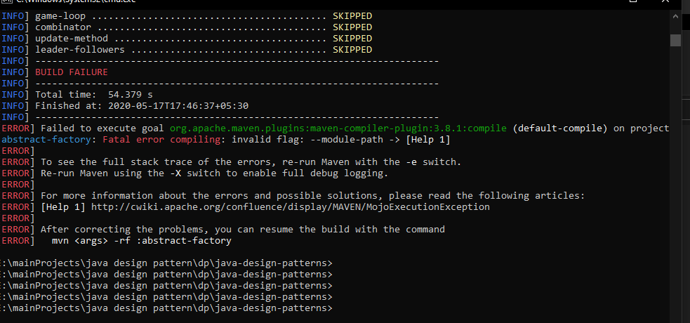 Facing build issue after importing as existing projects · Issue #1243 · iluwatar/java-design ...