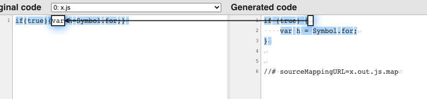 Sourcemap Maps Newline Character To `var` · Issue 2666 · Swc Project
