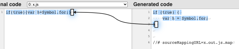 Sourcemap Maps Newline Character To `var` · Issue 2666 · Swc Project