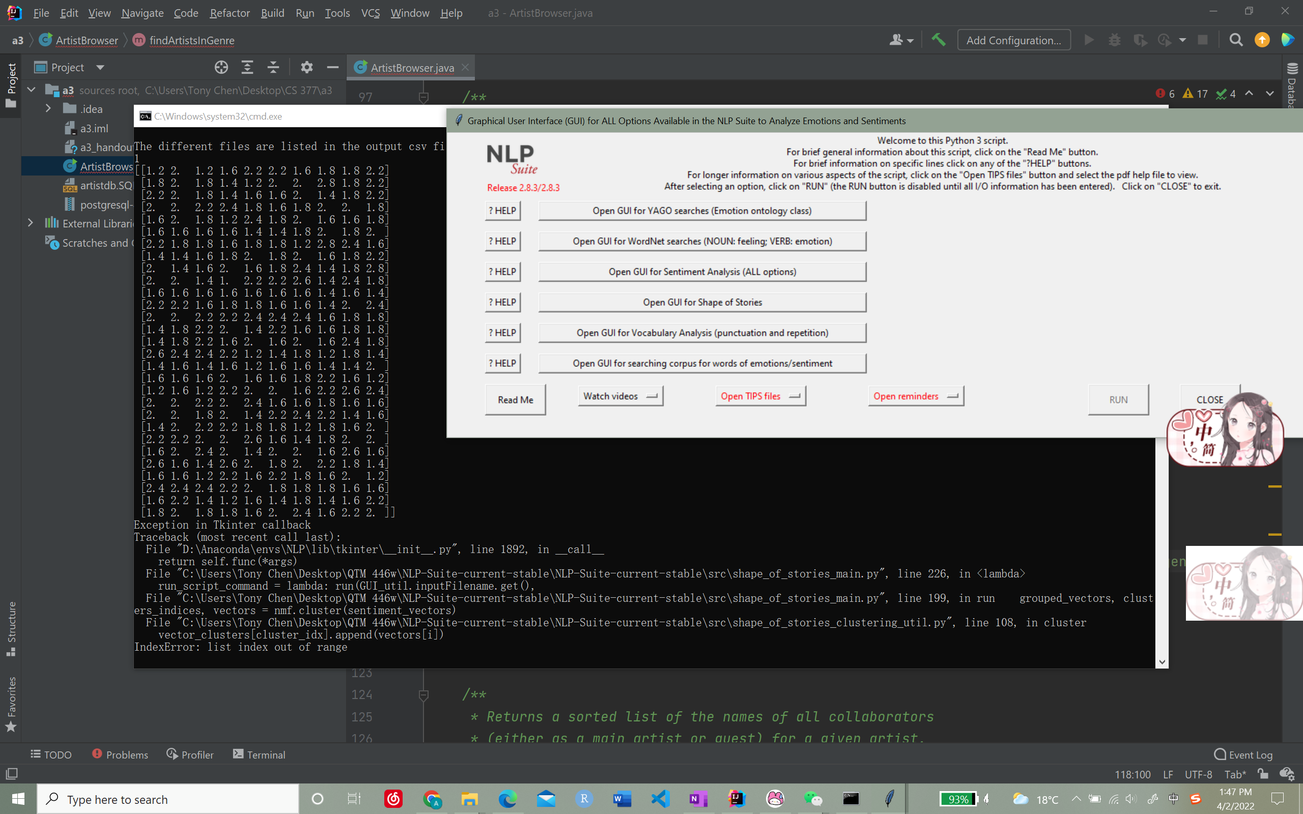 [BUG]: Index Out of Range for Indain Folktale Sentiment Analysis · Issue #674 · NLP-Suite/NLP ...