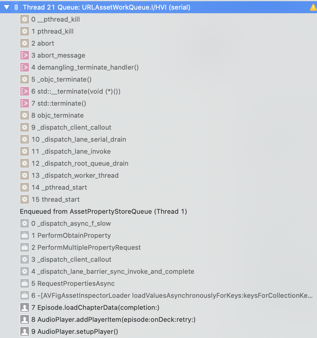 AVAsset loadValuesAsynchronously crashes with Alamofire 5.1.0 · Issue #3169 · Alamofire ...