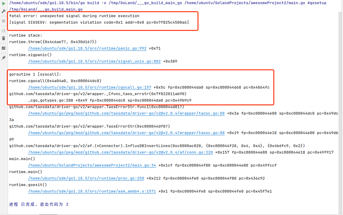 Golang Demo Reports An Error With Influxdb Row Protocol Writing · Issue 16616 · Taosdata 3101