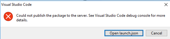 Unable to launch the extension to the server · Issue #4401 · microsoft ...