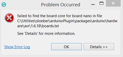 Not possible to update board/platform after update sloeber · Issue #963 · Sloeber/arduino ...