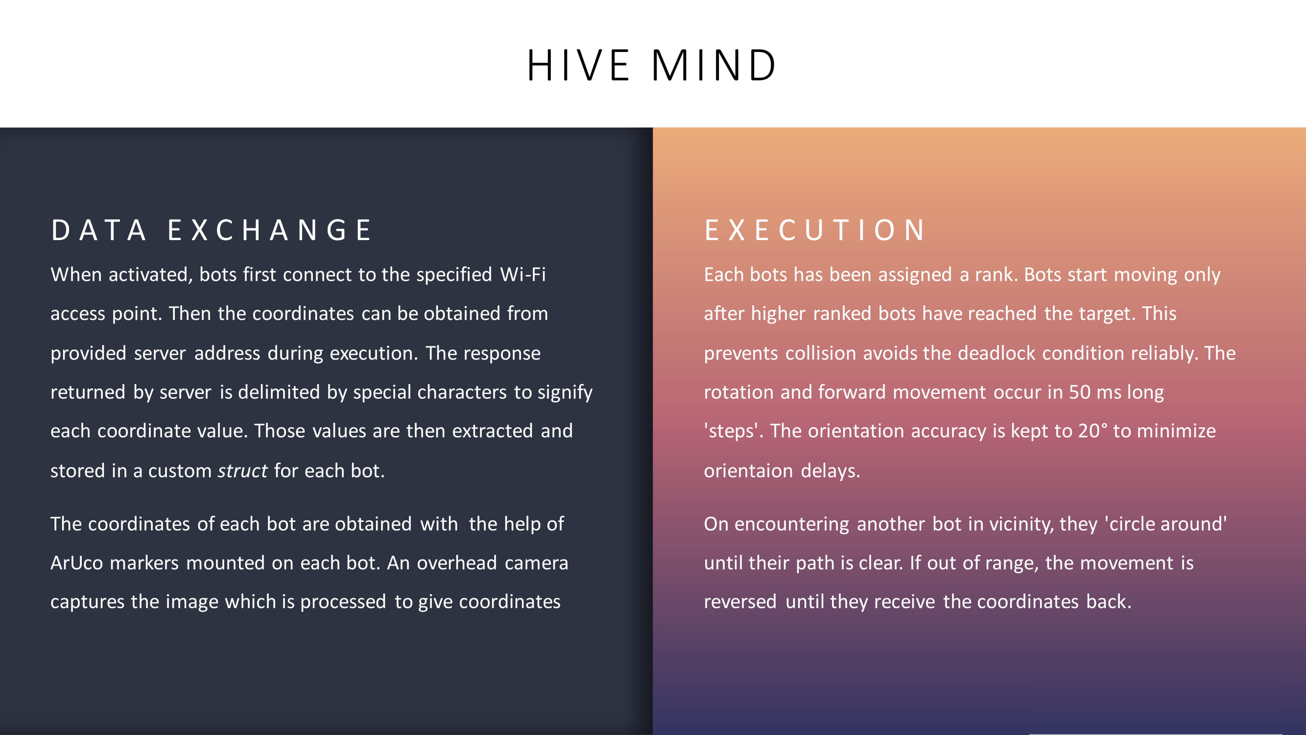 GitHub - tejasvi/ElectricAnts: Autonomous swarm of four robots capable to arrange themselves in ...