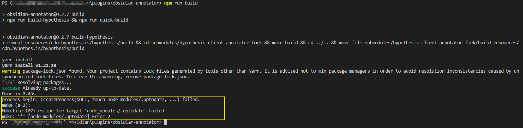 The build process is a bit difficult · Issue #250 · elias-sundqvist/obsidian-annotator · GitHub