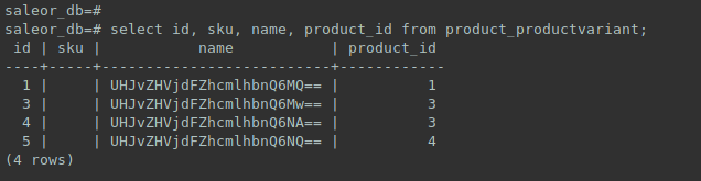 Product variants get non-readable names for humans that seem to be ...
