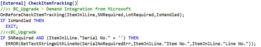 Event Request Codeunit 22 Item Jnl Post Line Function Checkitemtracking · Issue 5772
