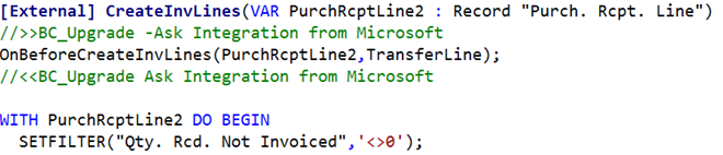 Event Request Codeunit 74 Purch Get Receipt Function Createinvlines · Issue 5773