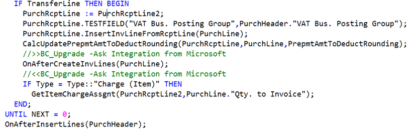 Event Request Codeunit 74 Purch Get Receipt Function Createinvlines · Issue 5776