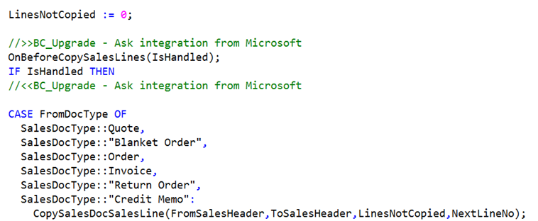 [Event Request] Codeunit 6620 Copy Document Mgt. - function CopySalesDoc · Issue #5785 ...