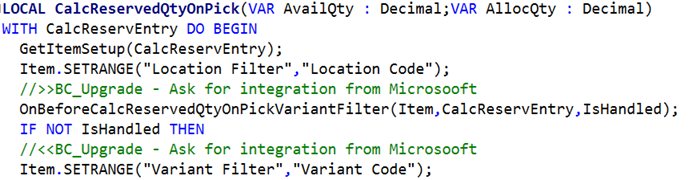 [Event Request] Codeunit 99000845 Reservation Management - function CalcReservedQtyOnPick ...