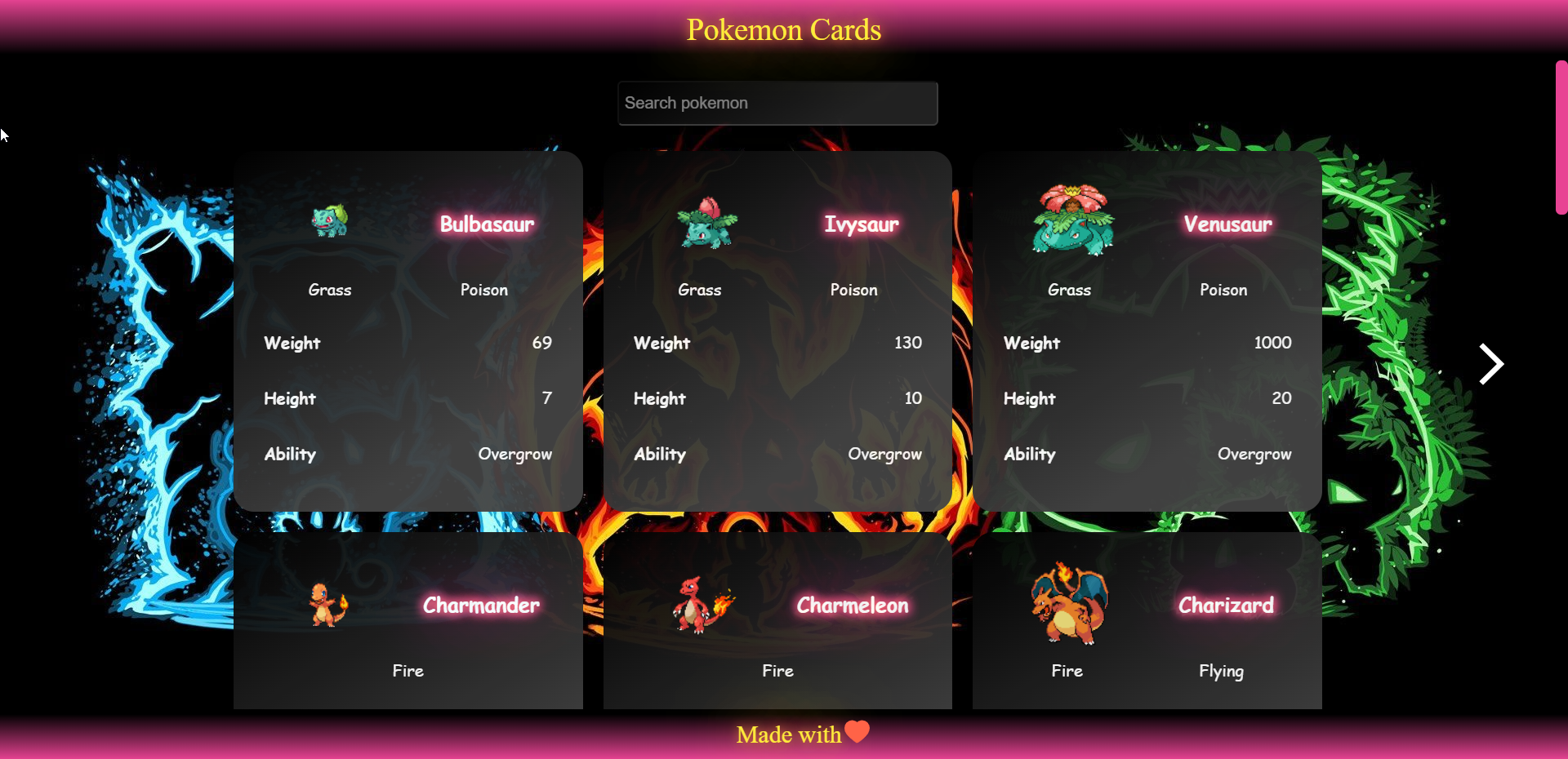 GitHub - anshuman-yadav7/Pokemon-Cards: Search your favorite Pokemon Cards