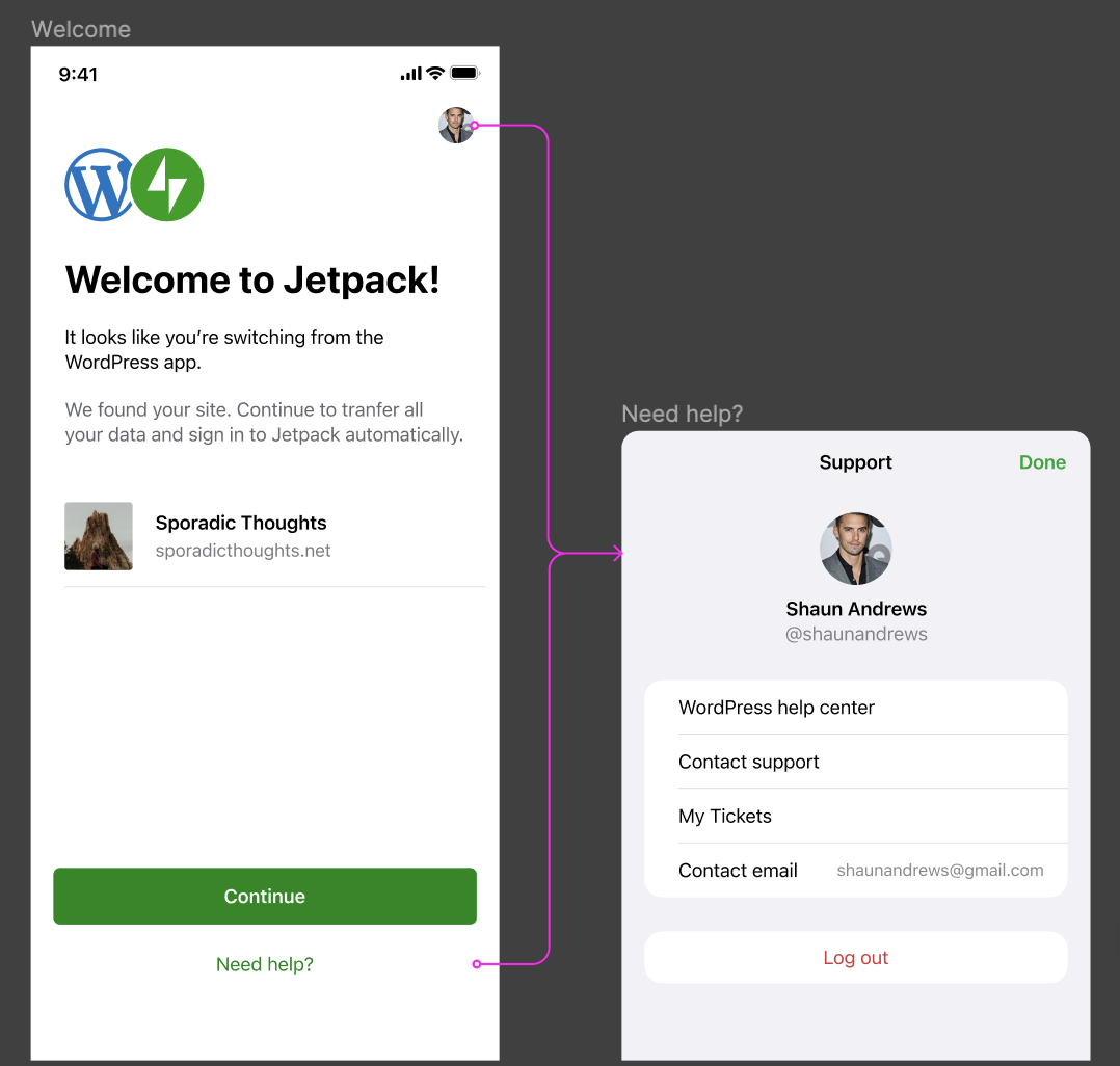 Android - Welcome screen: Add Migration Help Screen · Issue #17444 · wordpress-mobile/WordPress ...