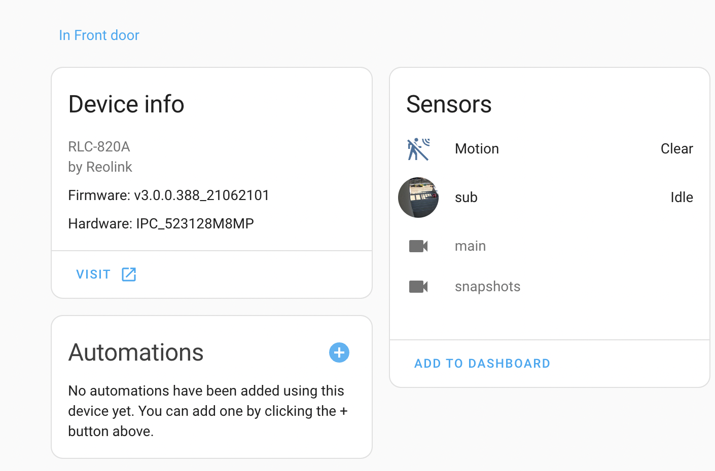 Reolink Integration Will Not Add Motion Detectors · Issue 87880 · Home Assistantcore · Github