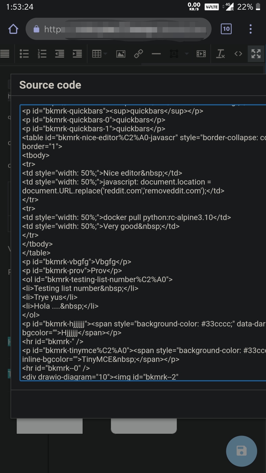 WYSIWYG editor modal windows overflow the screen on mobile · Issue #1945 · BookStackApp ...