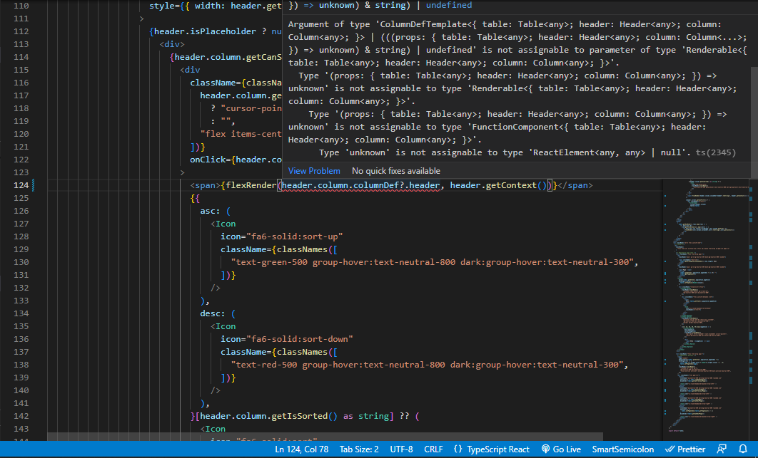 header.column.columnDef.header return undefined · Issue #4081 · TanStack/table · GitHub