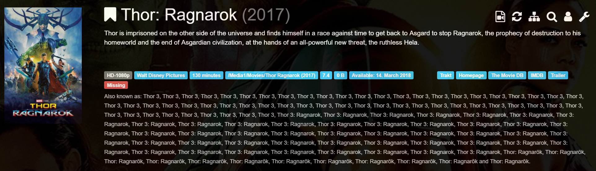 Also Known As Multiple Entries On Some Movies · Issue #2390 · Radarr ...