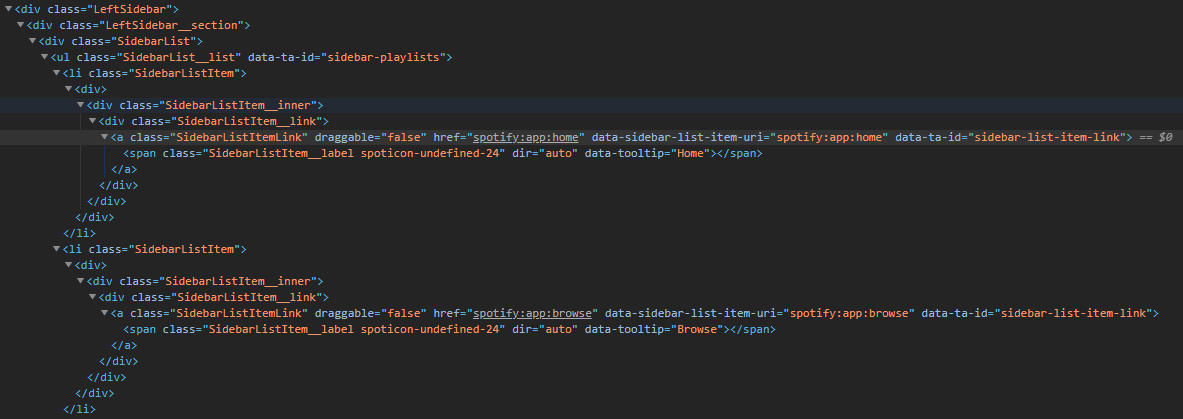 Some Sidebar Icons Don't Load · Issue #153 · spicetify/spicetify-themes · GitHub