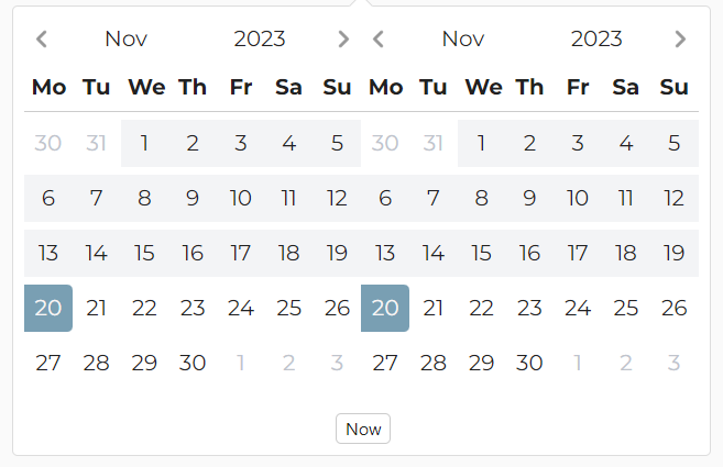 Multi calendar does not show start date if range is large · Issue #540 · Vuepic/vue-datepicker ...