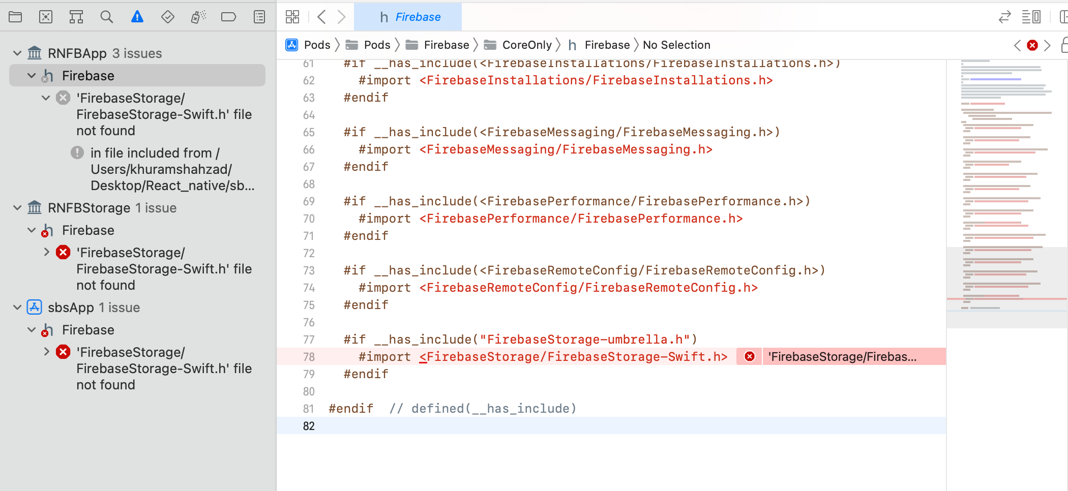 [🐛] Bug Report Title Firebasestorage Firebasestorage Swift H File Not Found · Issue 7319