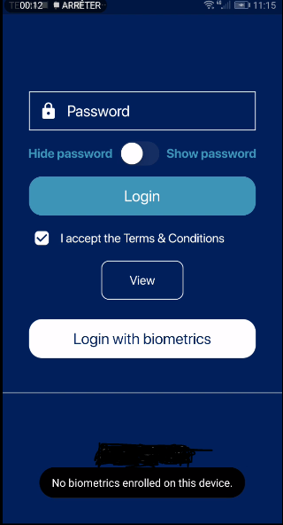 local_auth plugin: When I enable face ID in settings and when I use the authenticate function ...