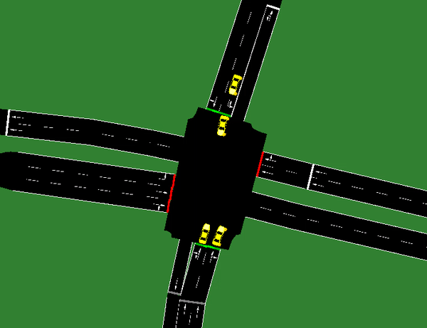 SUMO-controlled vehicles ignore the right of way of other vehicle within an intersection and ...
