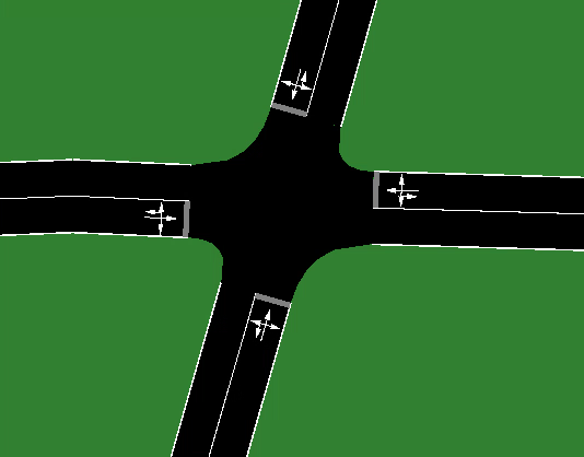 SUMO-controlled vehicles ignore the right of way of other vehicle ...