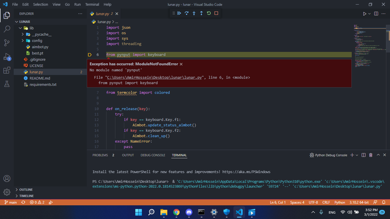 just targeting not locked! · Issue #115 · zeyad-mansour/lunar · GitHub