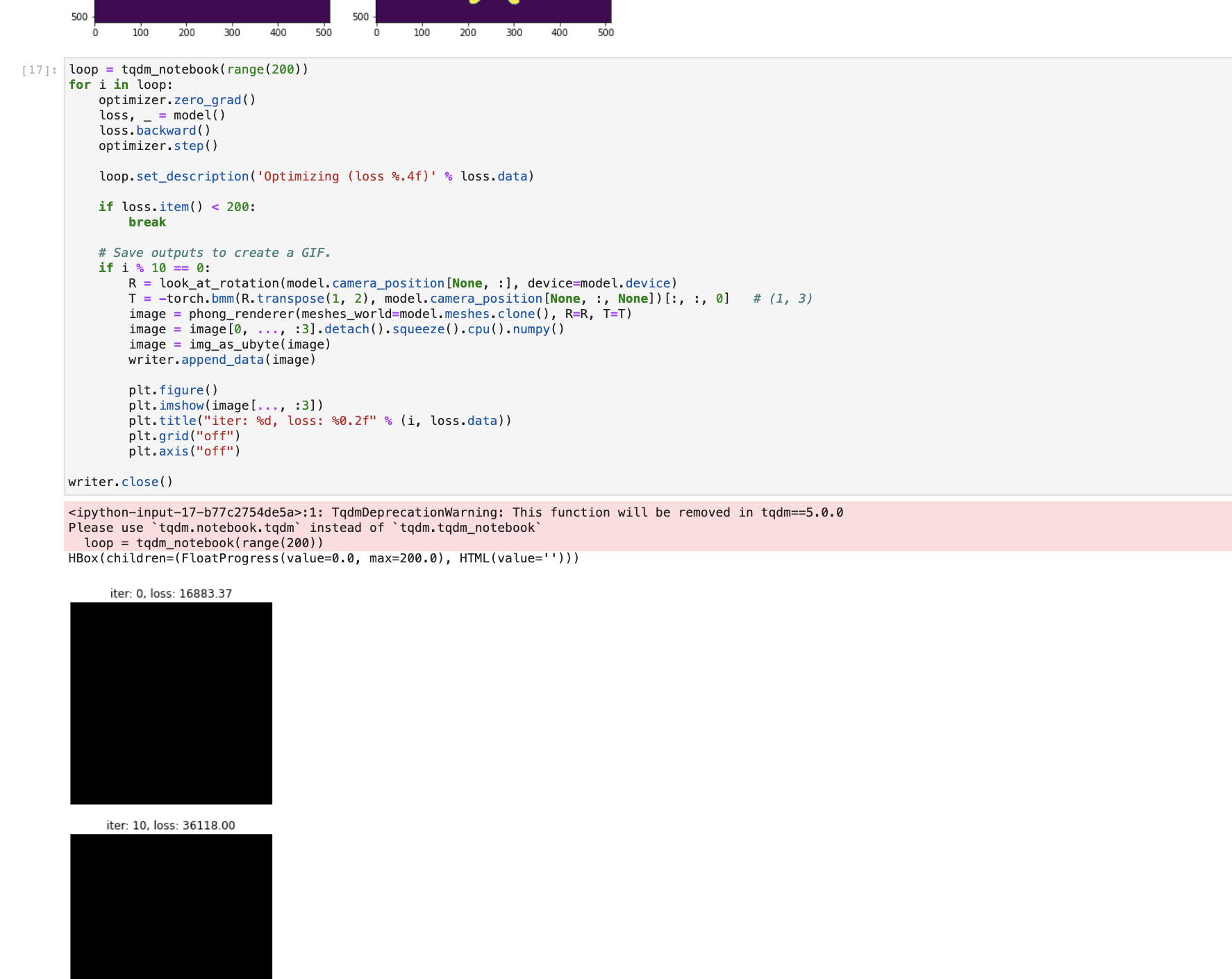 Camera position optimization using differentiable rendering didn't work ...