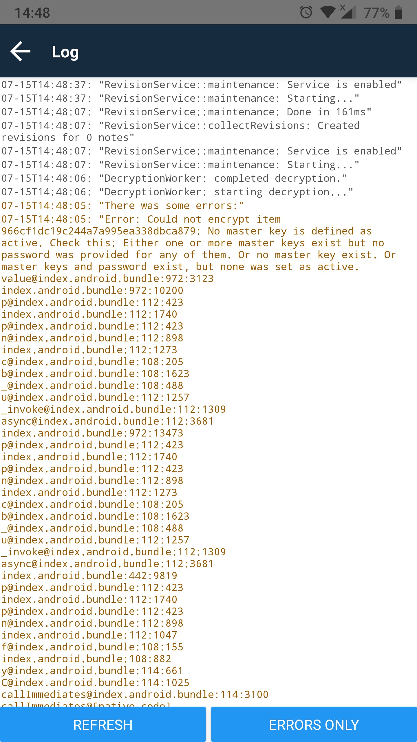 [Android] Joplin can't sync or receive changes. · Issue #3500 · laurent22/joplin · GitHub