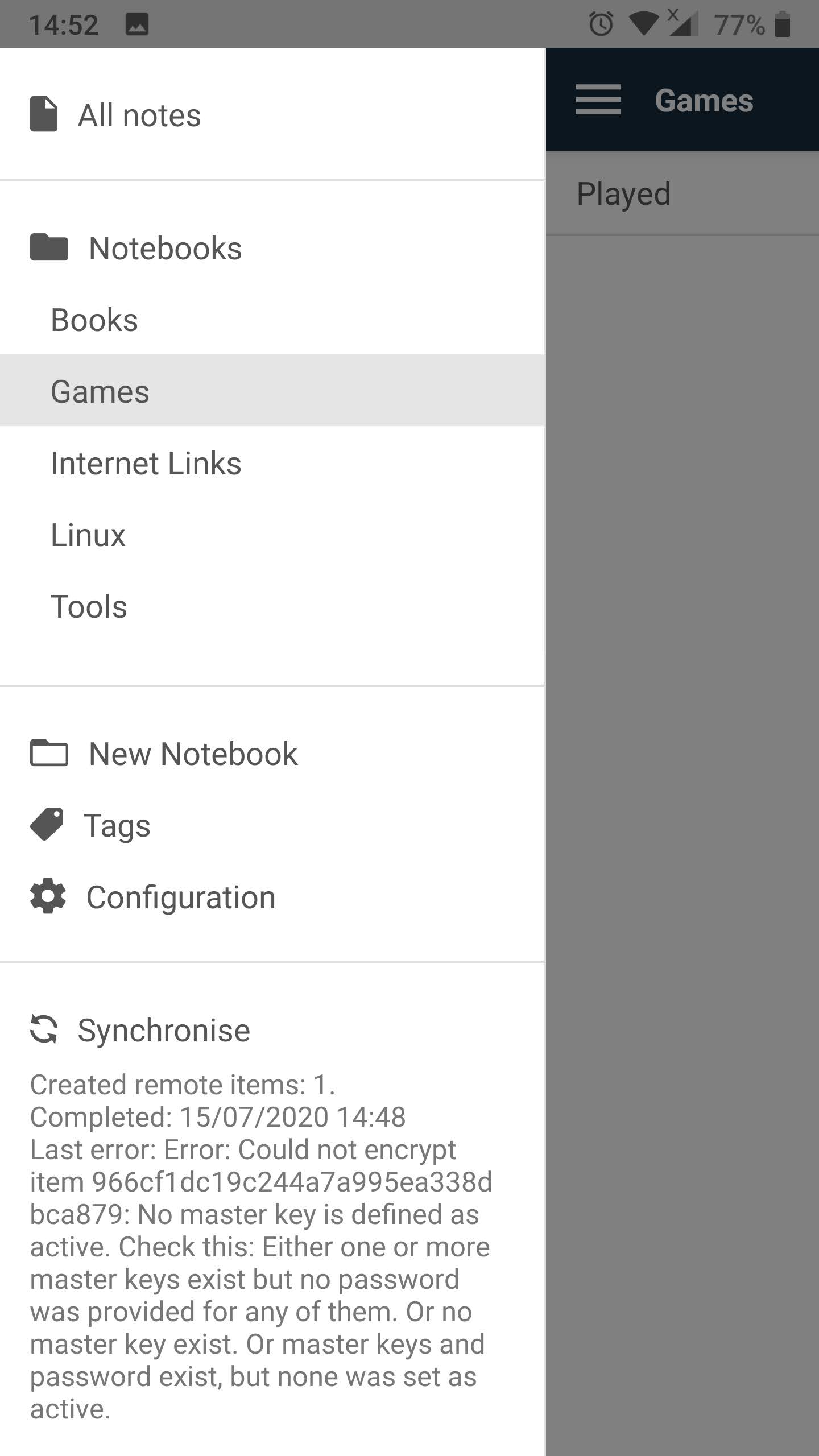 [Android] Joplin can't sync or receive changes. · Issue #3500 · laurent22/joplin · GitHub