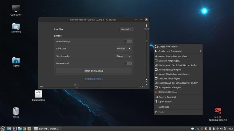 The icon spacing on the desktop is not reproducible in LM21.1Cinnamon · Issue #3167 · linuxmint ...
