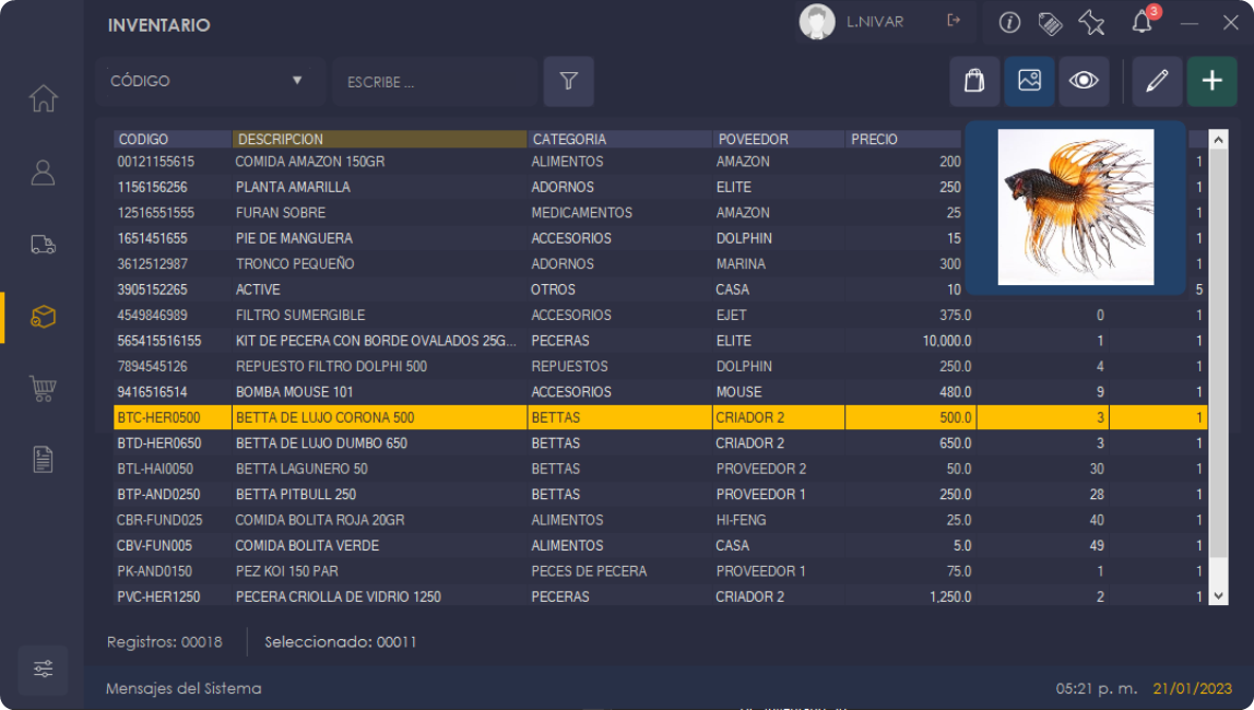GitHub - LuisNivar/POS_Acuario-Marisol