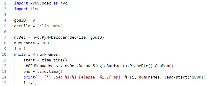 Inconsistent video frames decoding speed · Issue #165 · NVIDIA/VideoProcessingFramework · GitHub