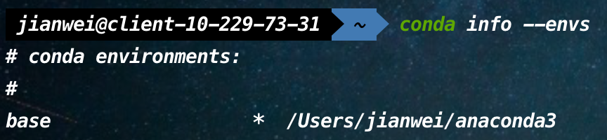 Environment Location Not Found: Not a conda environment: /Users ...
