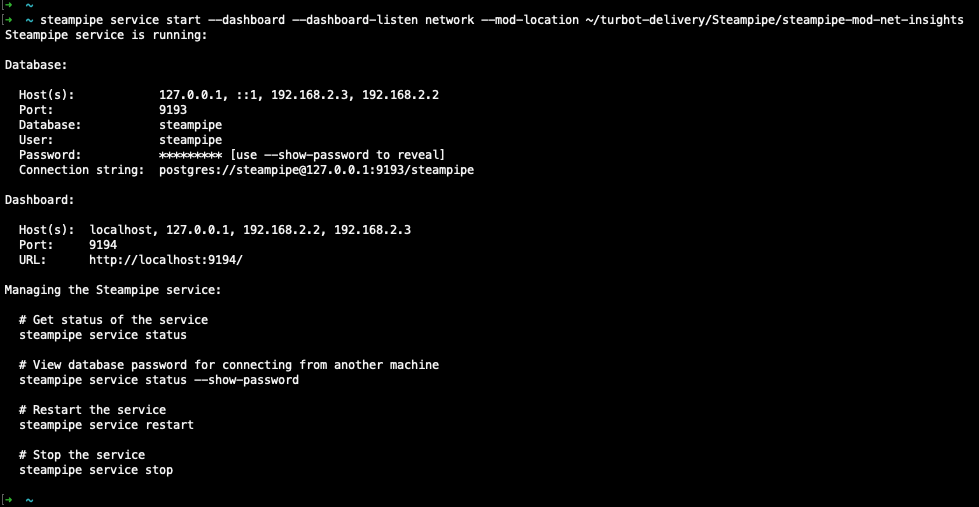 Review of outputs of steampipe commands · Issue #3703 · turbot/steampipe · GitHub