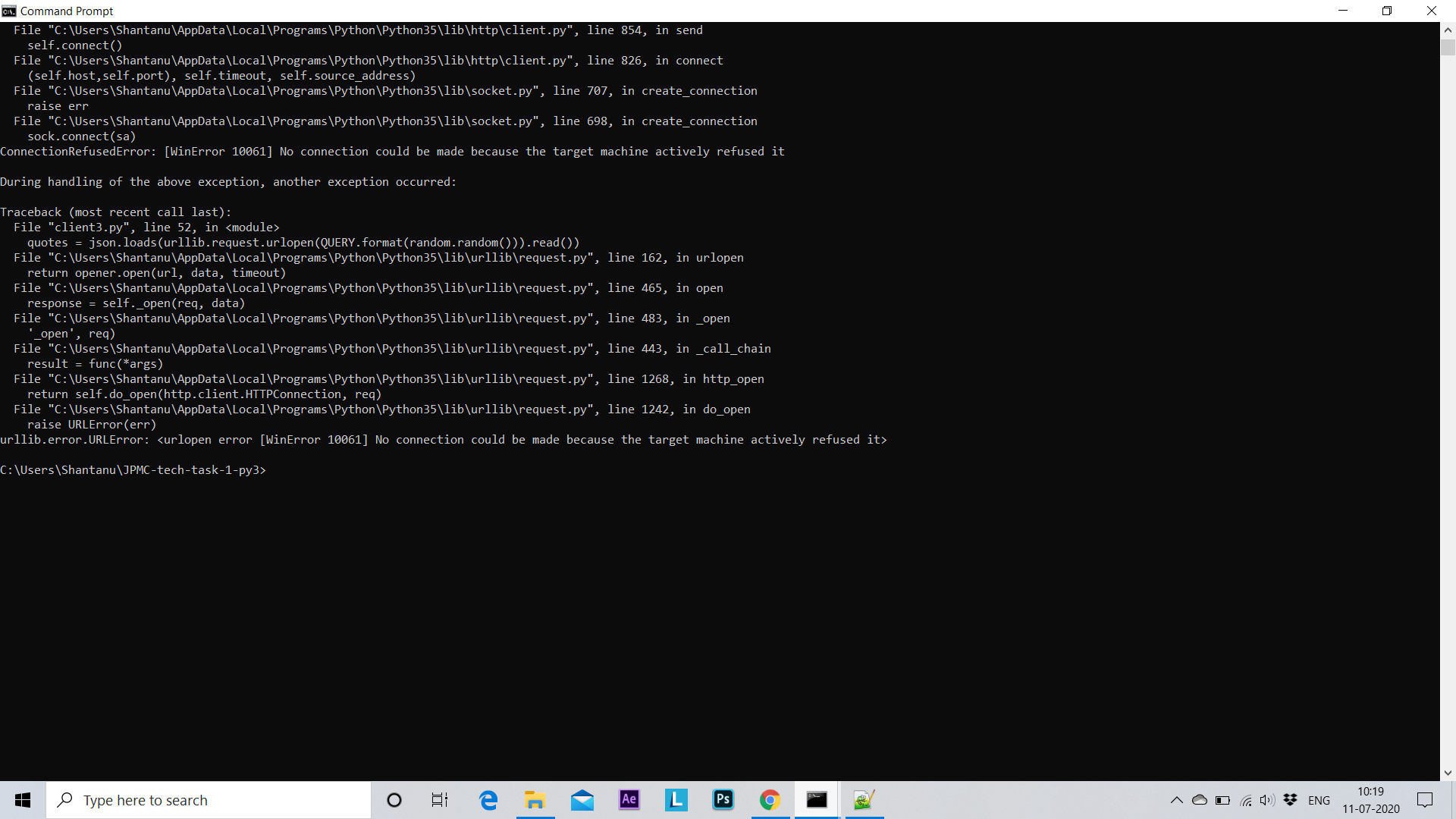 urllib.error.URLError: · Issue #155 · insidesherpa/JPMC-tech-task-1-PY3 · GitHub