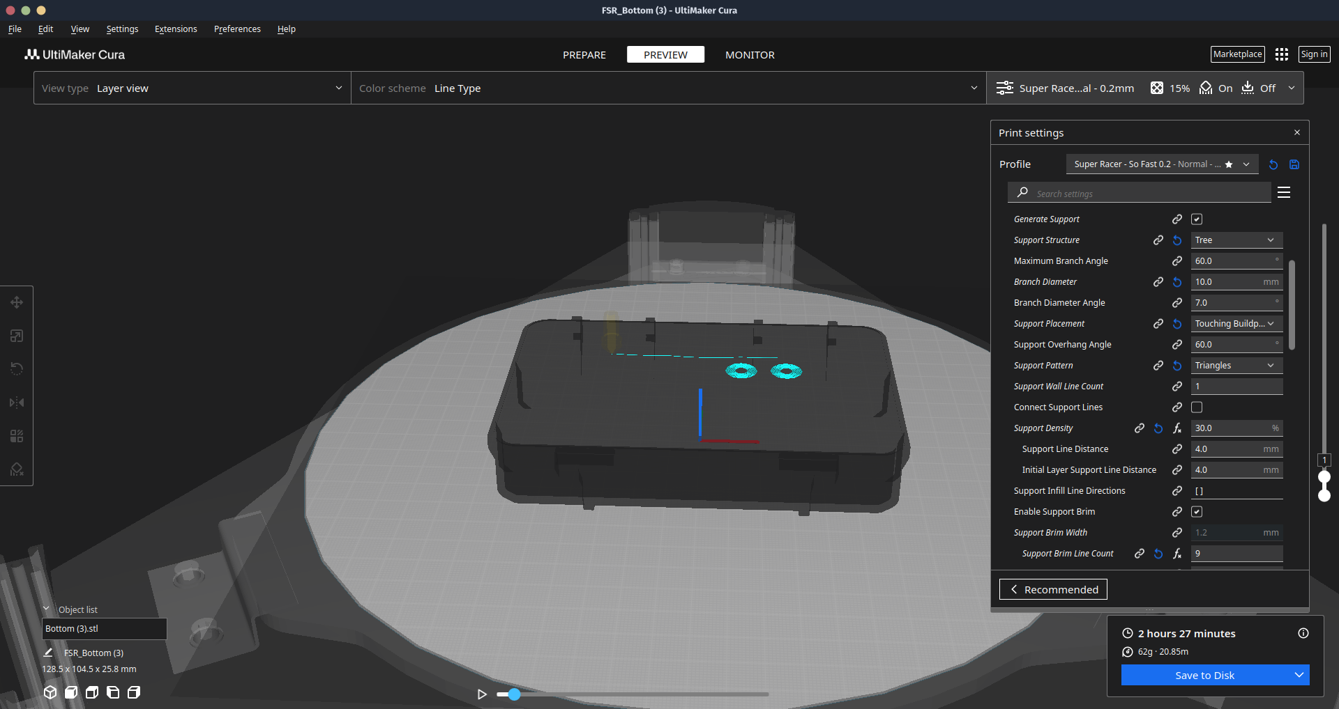 Cura Prints Supports Before Skirt If Enable Support Brim Is Enabled · Issue 16310 · Ultimaker 