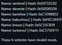 [Bug]: Invalid/GEN9 mods are still applied when using max_vehicle / spawn_maxed · Issue #2001 ...