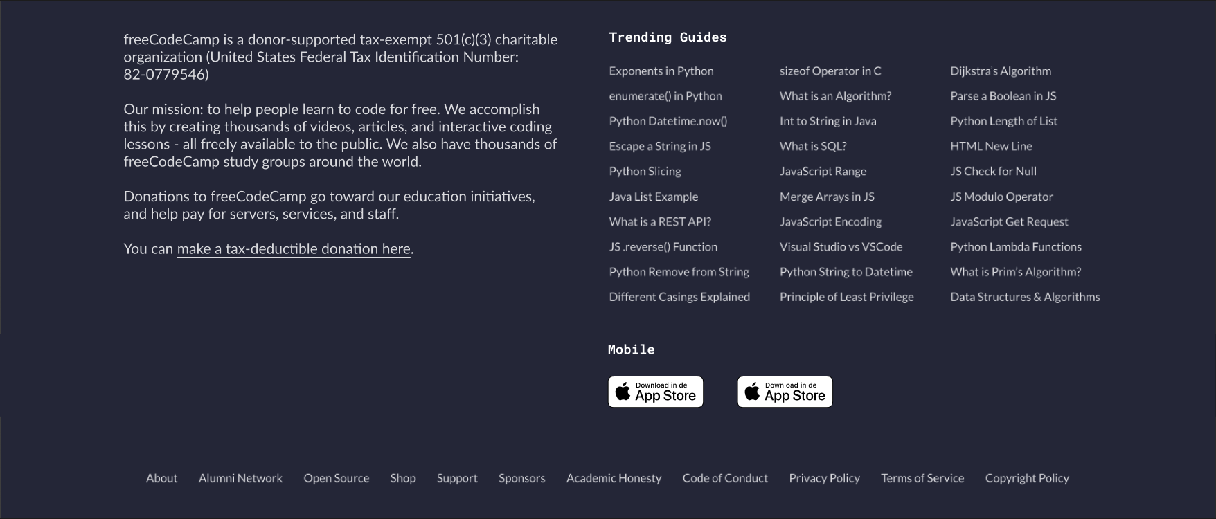 Advertise the freeCodeCamp mobile app for mobile devices. · Issue #51630 · freeCodeCamp ...