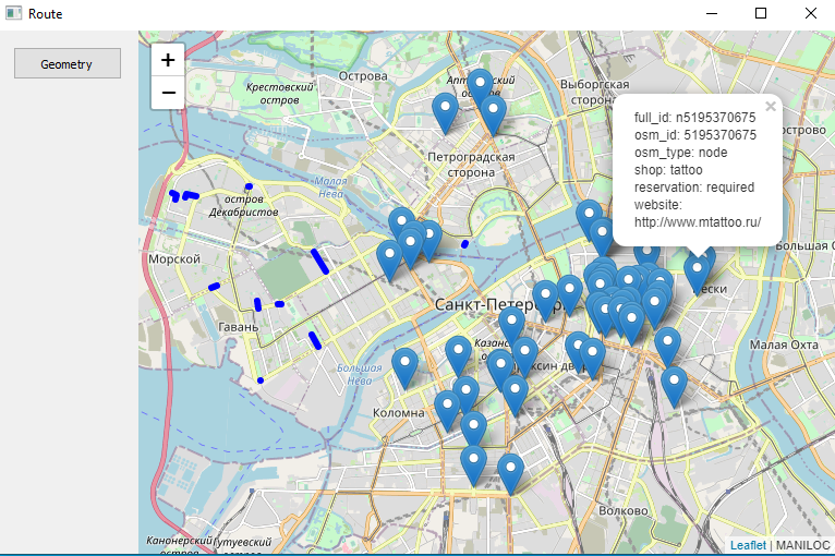 GitHub - Maniloc/Map_folium: Приложение позволяющие отобразить точки и линии на карте с ...