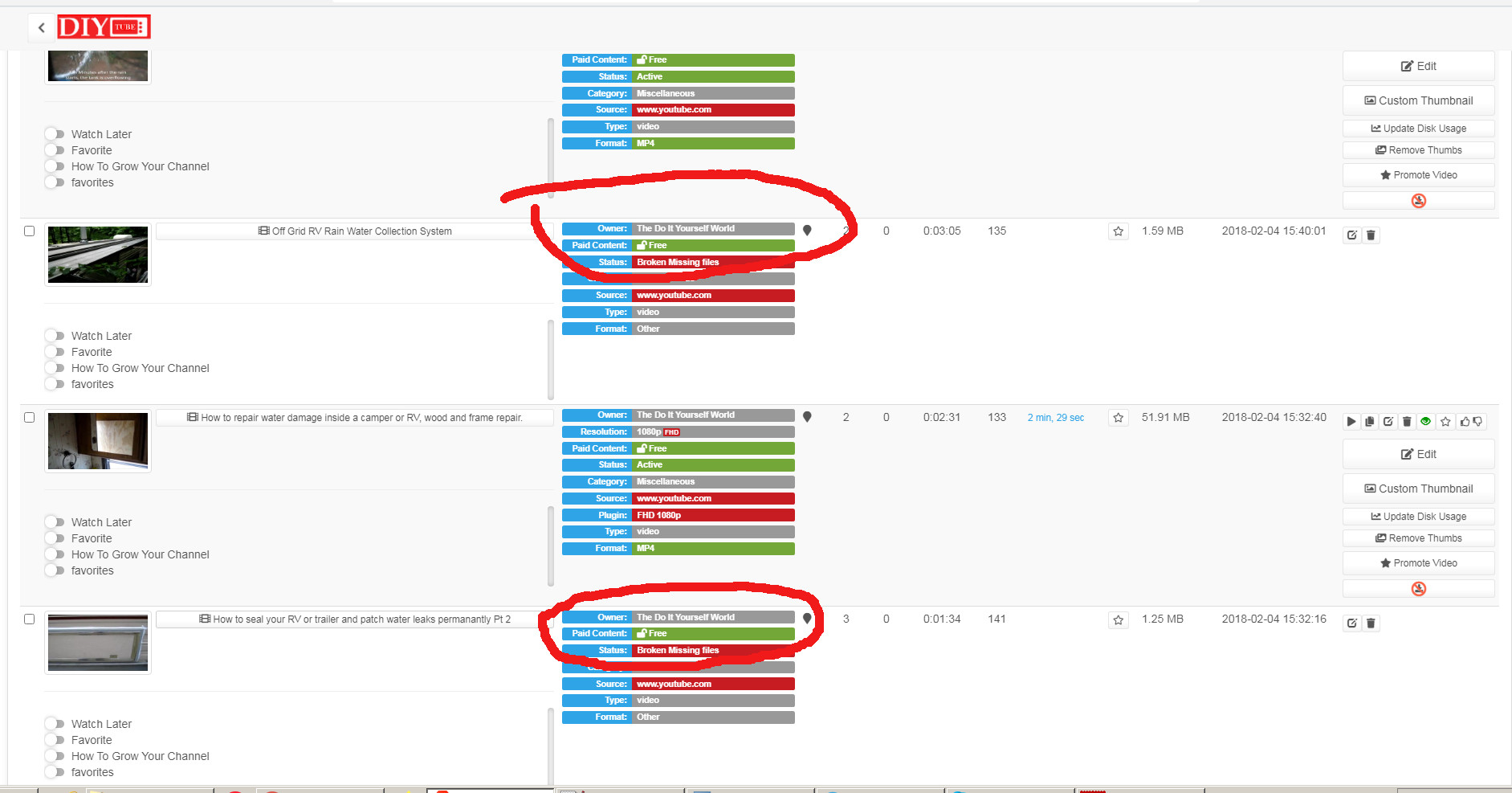 A Whole Lot Of Videos No Longer Play Since The Last Updates · Issue ...