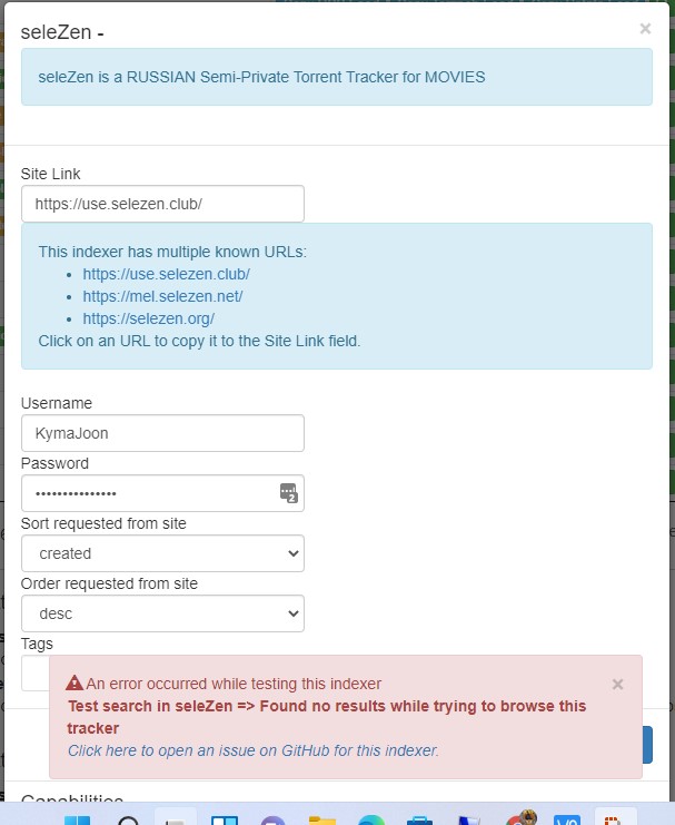 Selezen Test Search In Selezen Found No Results While Trying To Browse This Tracker Test 